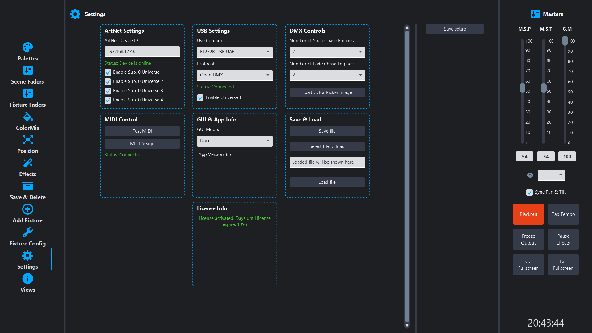 Simple DMX Controller – Art-Net & USB DMX Software